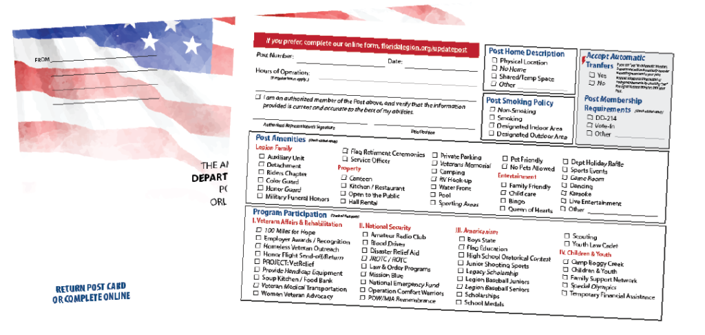 Post Locator and Post Transfers Online | Florida American Legion